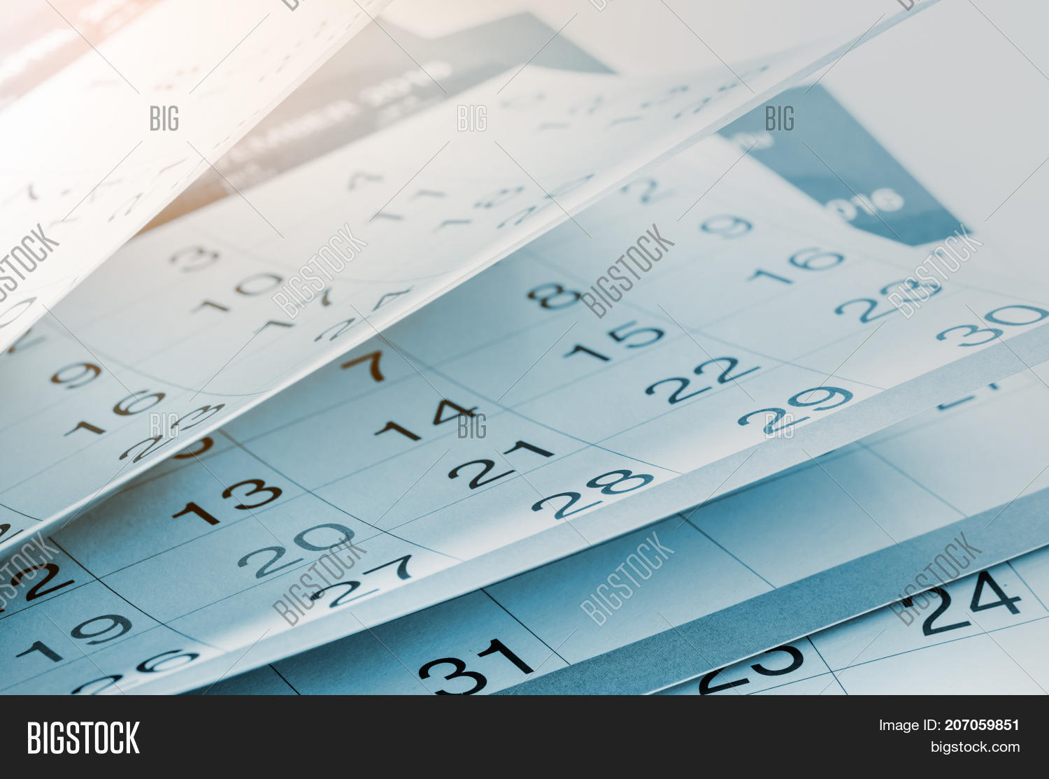 Months Dates Shown On Image & Photo (Free Trial) | Bigstock