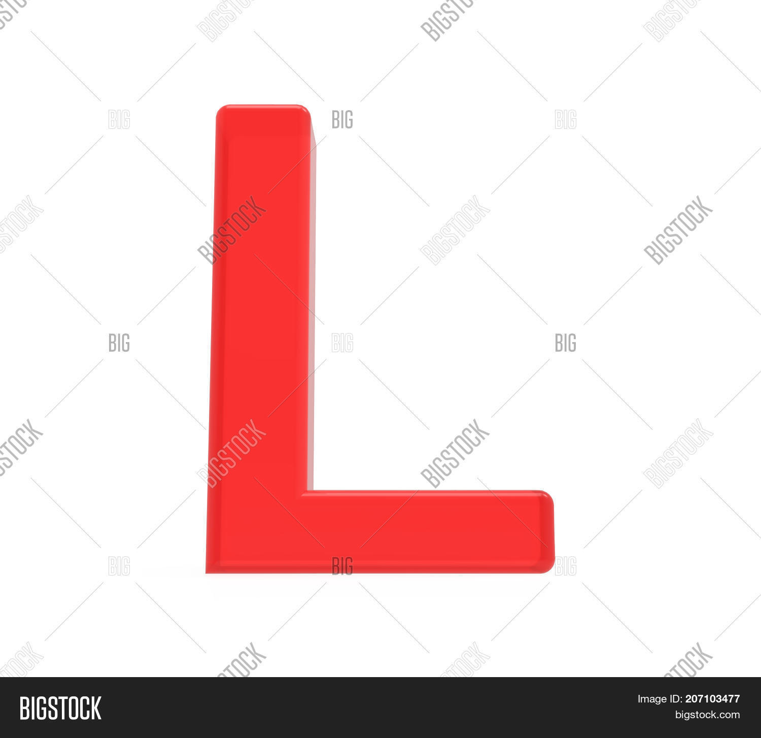 Red Letter L Image & Photo (Free Trial) | Bigstock