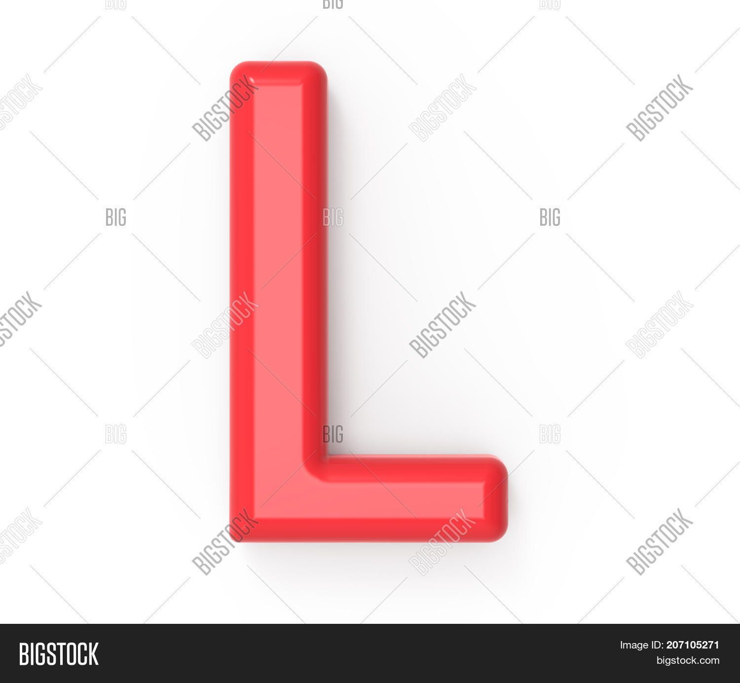 Red Letter L Image & Photo (Free Trial) | Bigstock