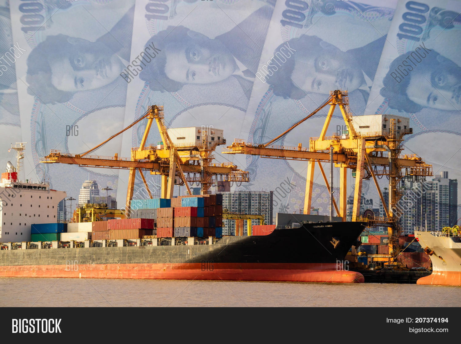 Container Ship Loading Image & Photo (Free Trial) | Bigstock