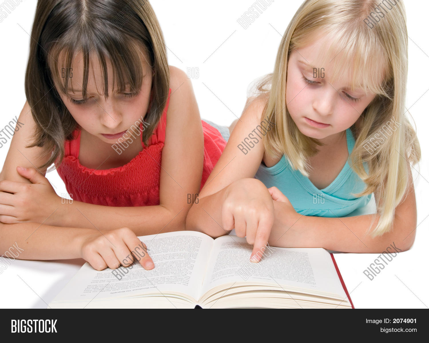 Two Sisters Reading Image & Photo (Free Trial) | Bigstock