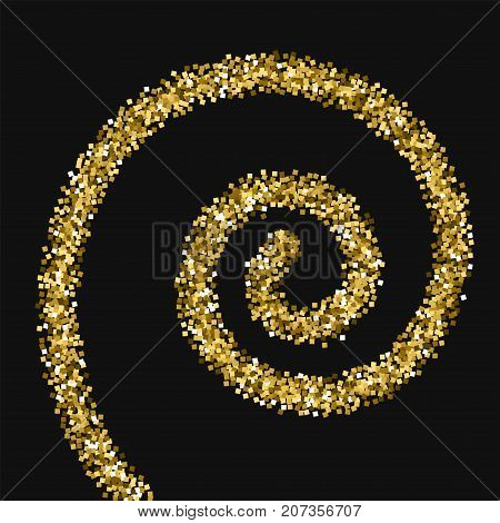 Gold Glitter. Spiral Vector & Photo (Free Trial) | Bigstock