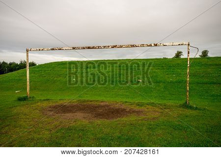 Rusty Football Gate On Image & Photo (Free Trial) | Bigstock