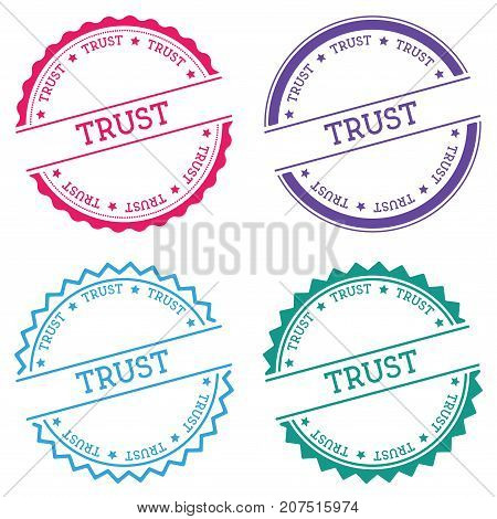 Trust Badge Isolated Vector & Photo (Free Trial) | Bigstock