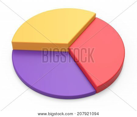 3D Pie Chart Model Image & Photo (Free Trial) | Bigstock