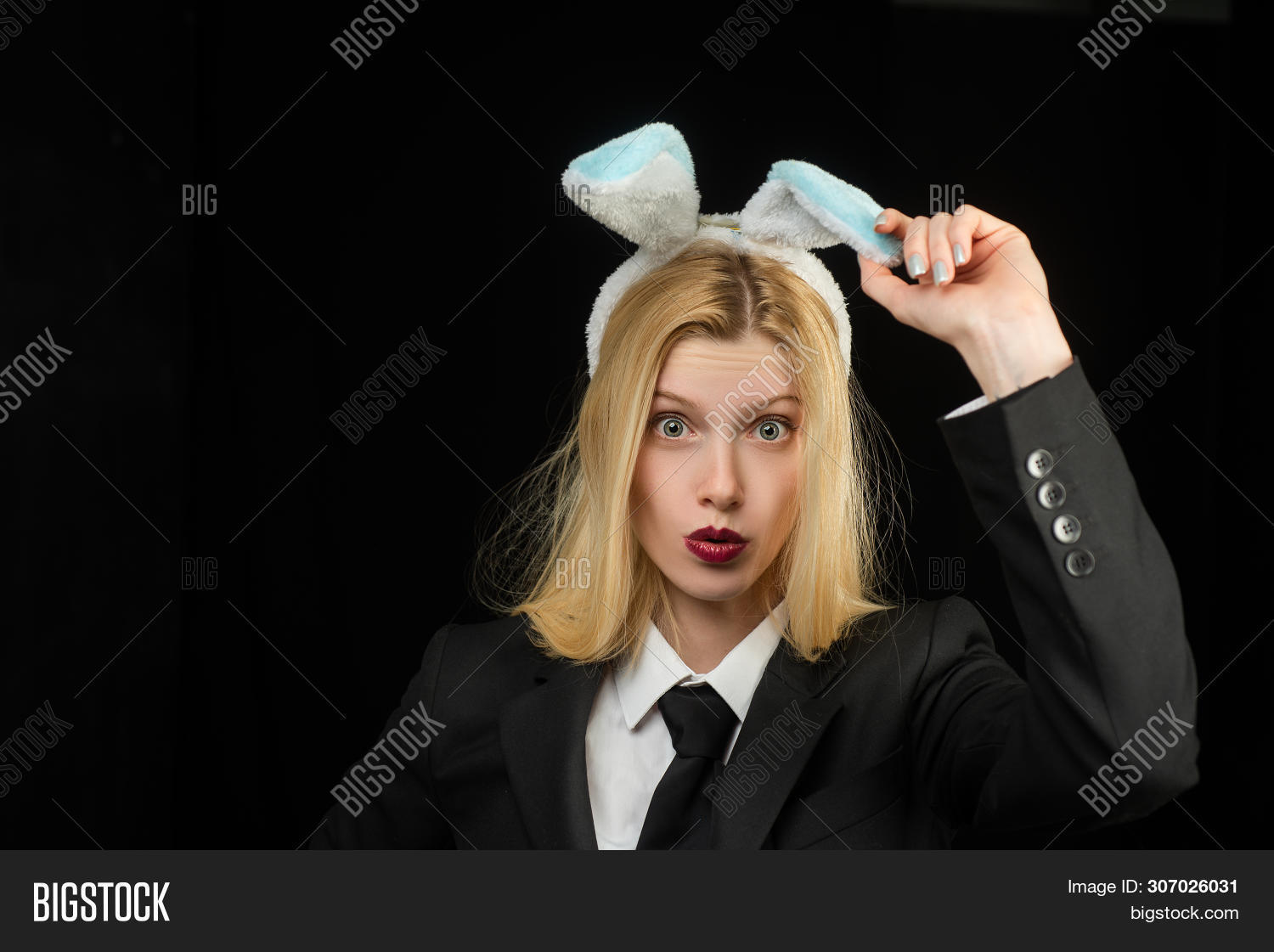 Woman Rabbit Easter Image & Photo (Free Trial) | Bigstock