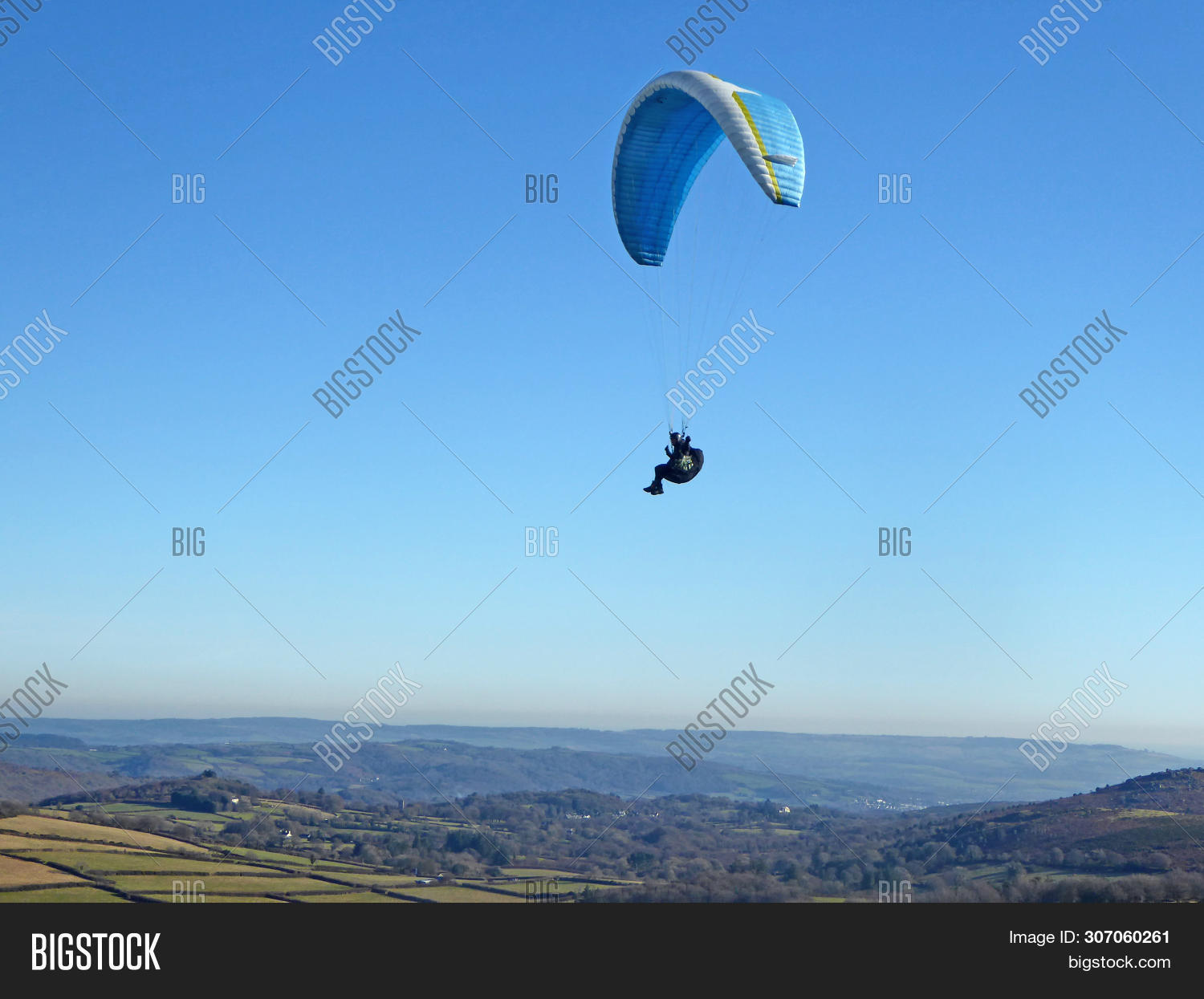 Paraglider Flying Image & Photo (Free Trial) | Bigstock
