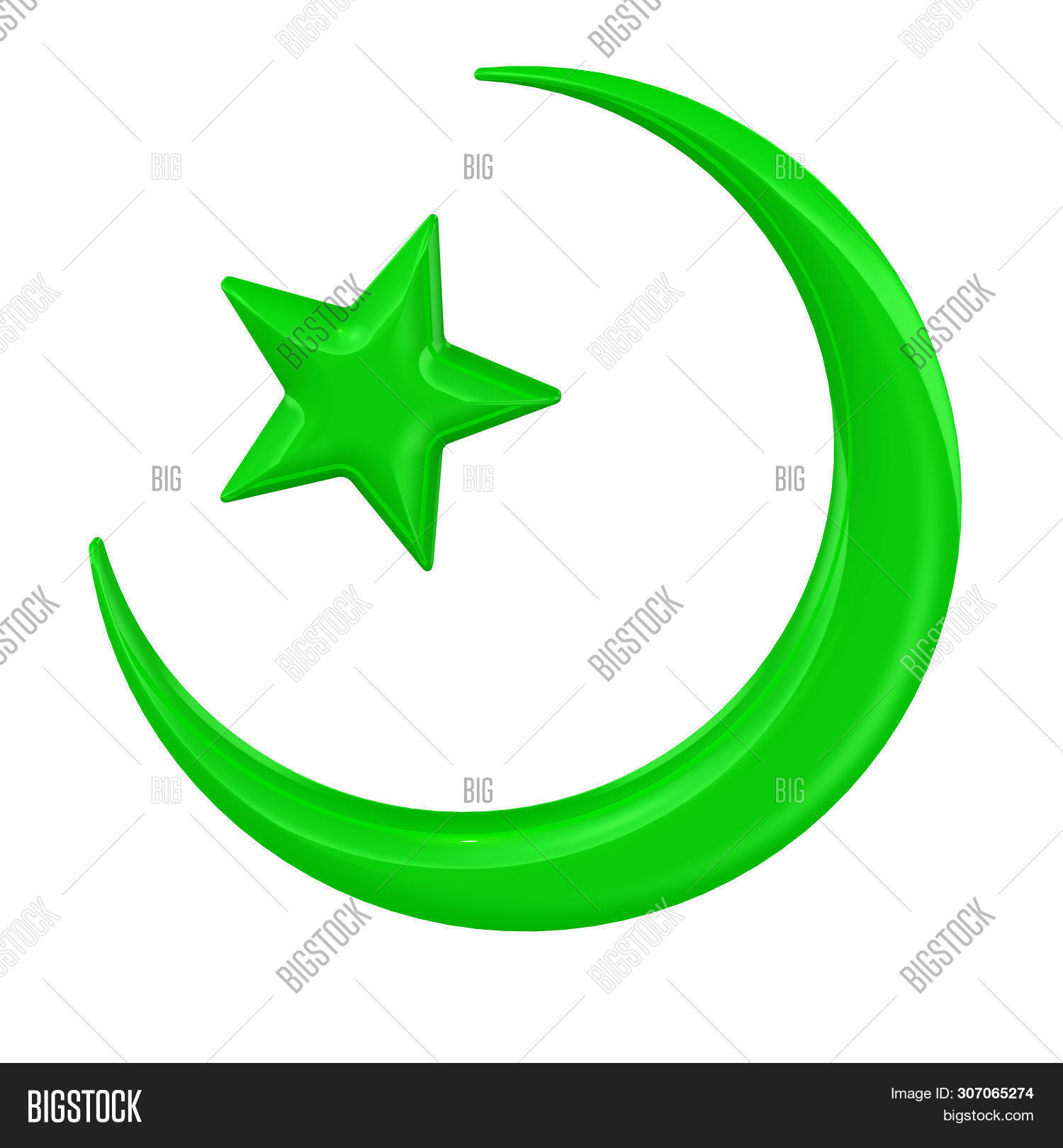 Symbol Islam. Green Image & Photo (Free Trial) | Bigstock