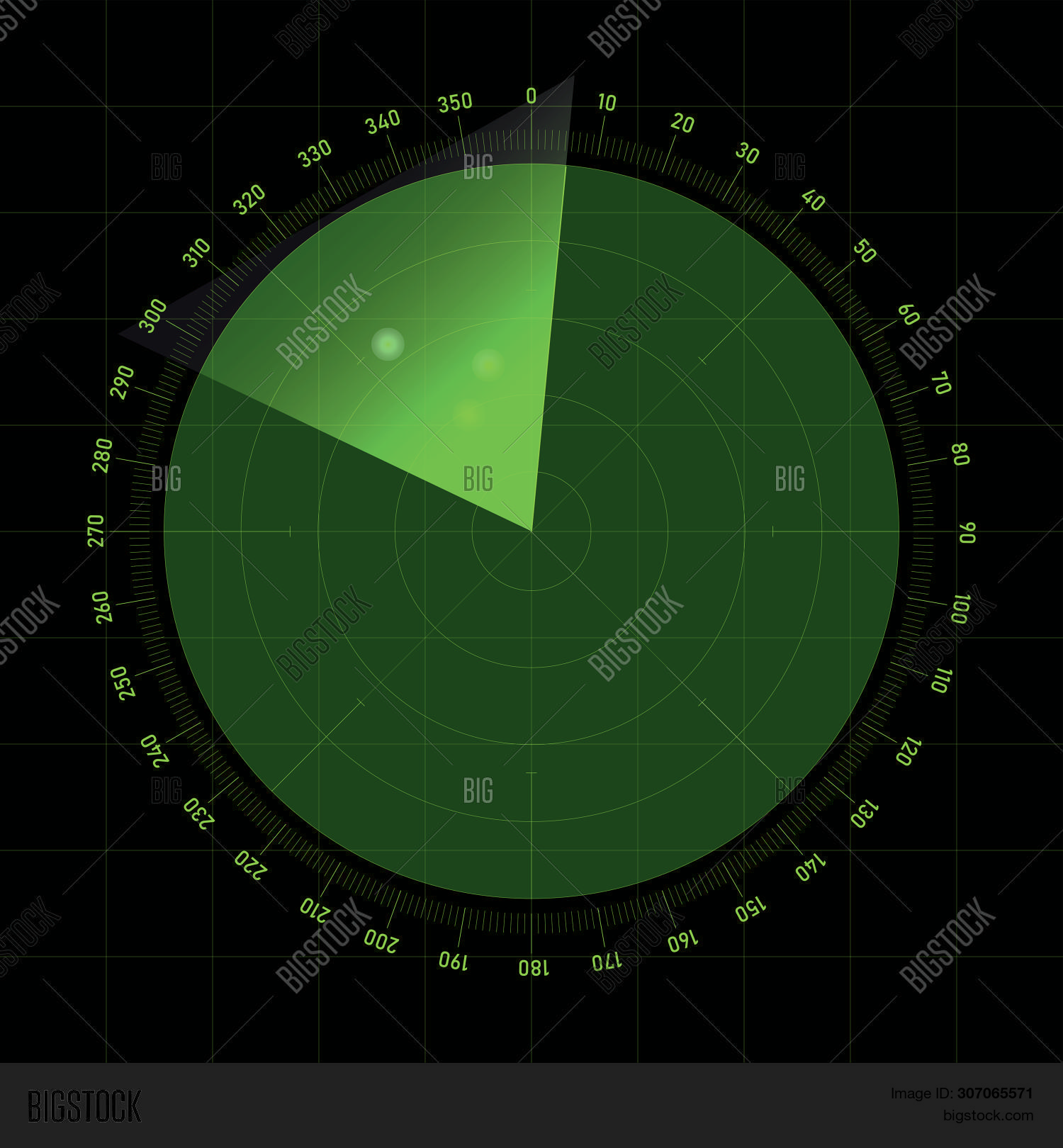 Radar Screen Vector Vector & Photo (Free Trial) | Bigstock