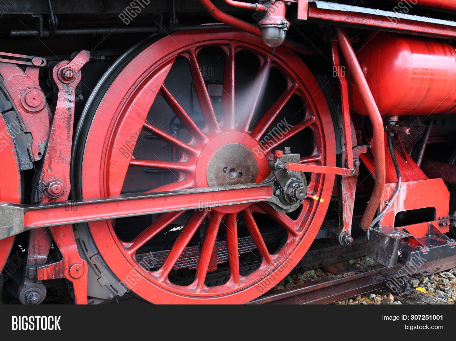 Red Wheels Old Steam Image & Photo (Free Trial) | Bigstock