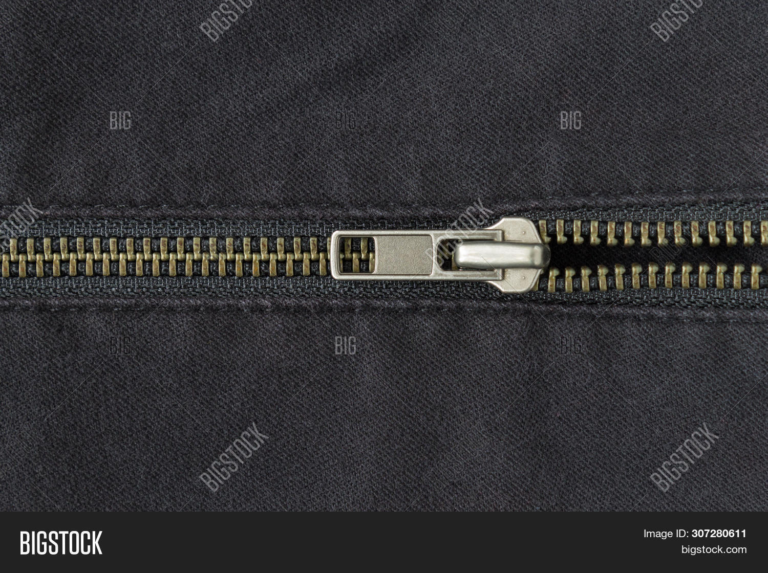 Open Half Brass Zip On Image & Photo (Free Trial) | Bigstock