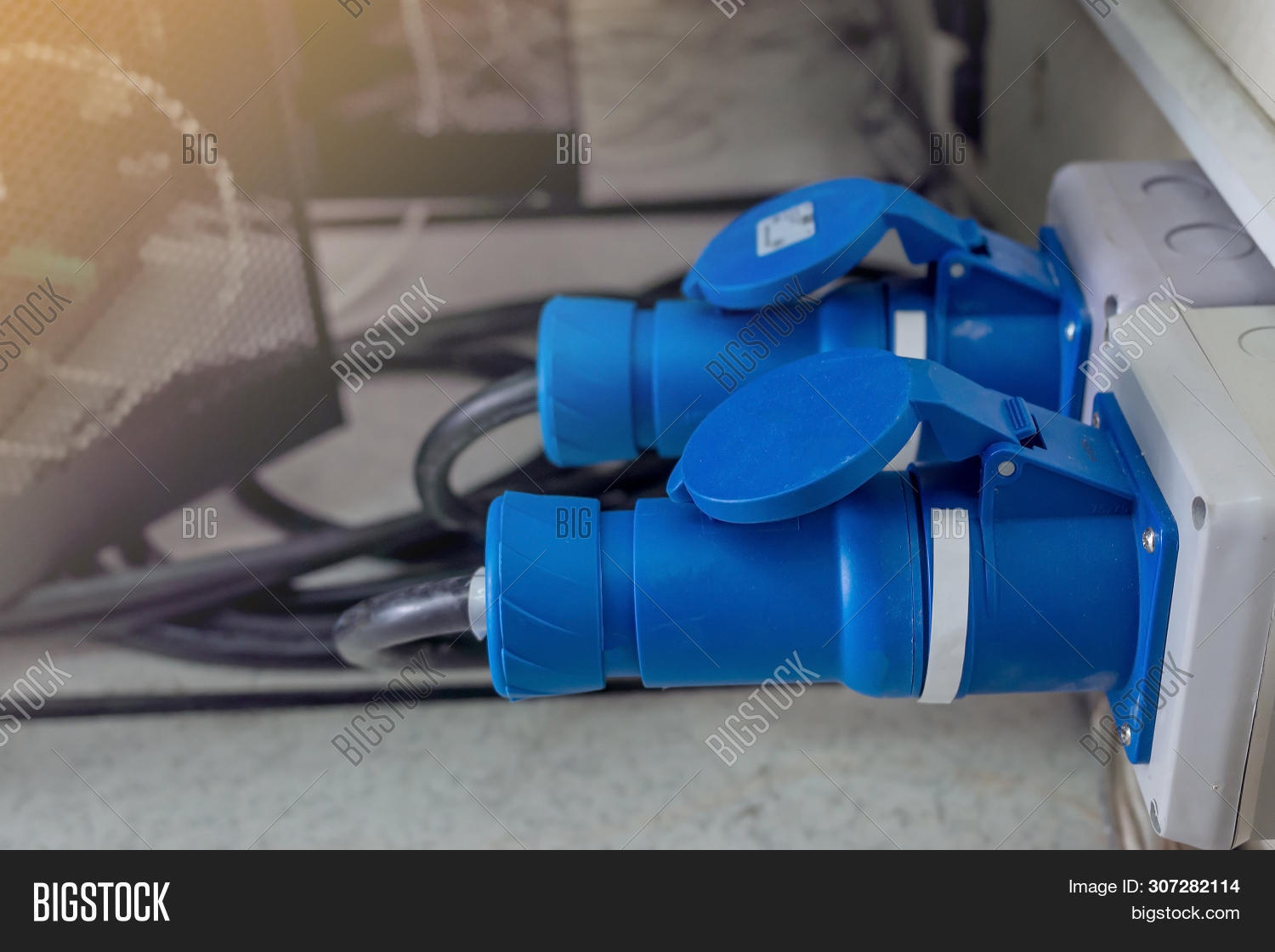 Two Blue High-voltage Image & Photo (Free Trial) | Bigstock