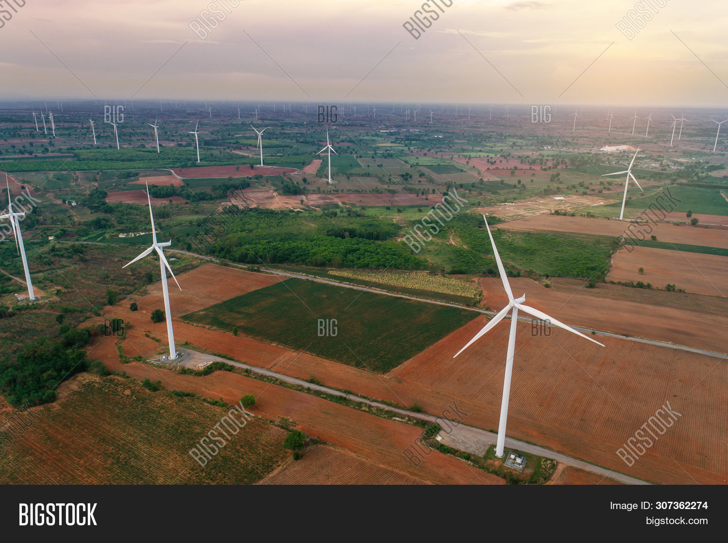 Aerial View Large Wind Image & Photo (Free Trial) | Bigstock
