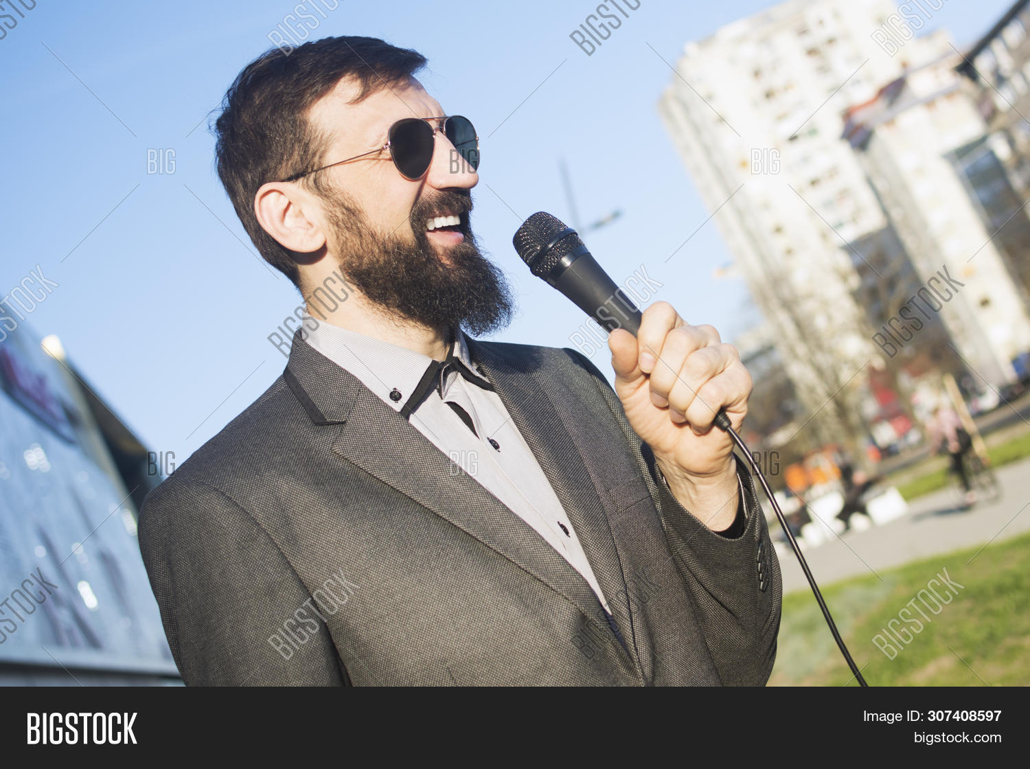 Smiling Tv Reporter Image & Photo (Free Trial) | Bigstock