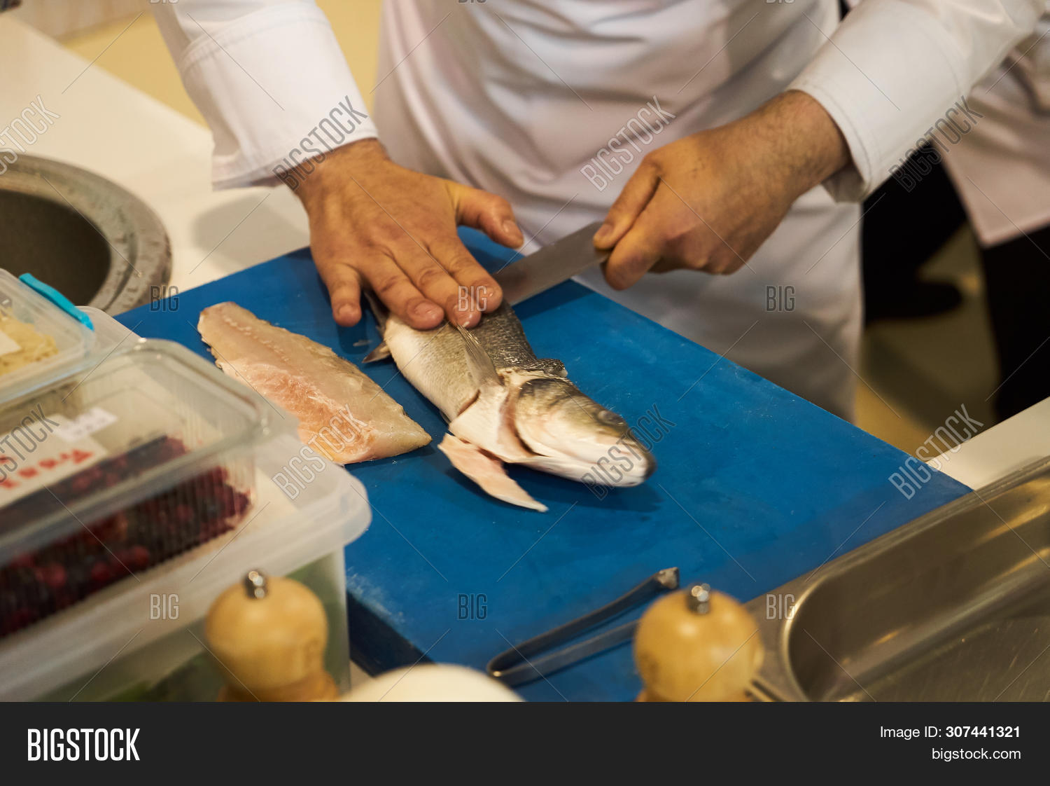 Chef Prepares Fresh Image & Photo (Free Trial) | Bigstock