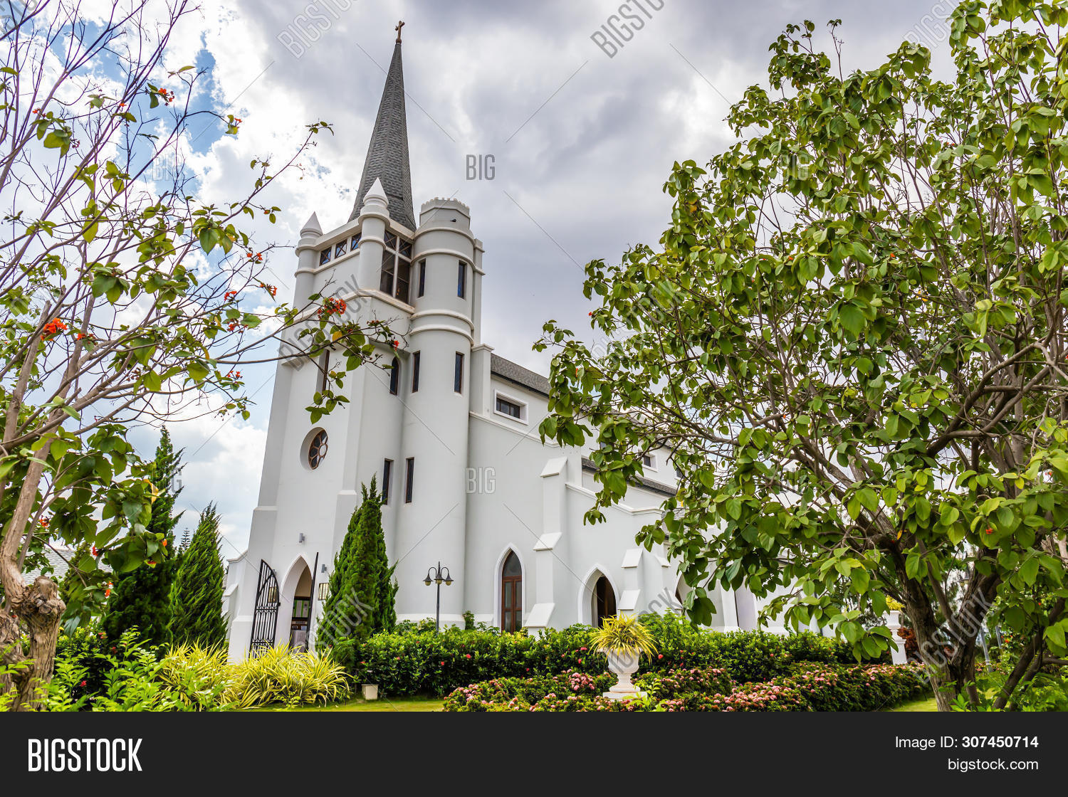 Beautiful White Church Image & Photo (Free Trial) | Bigstock