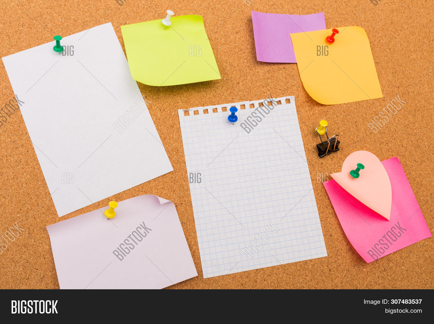 Cork Board Pinned Image & Photo (Free Trial) | Bigstock