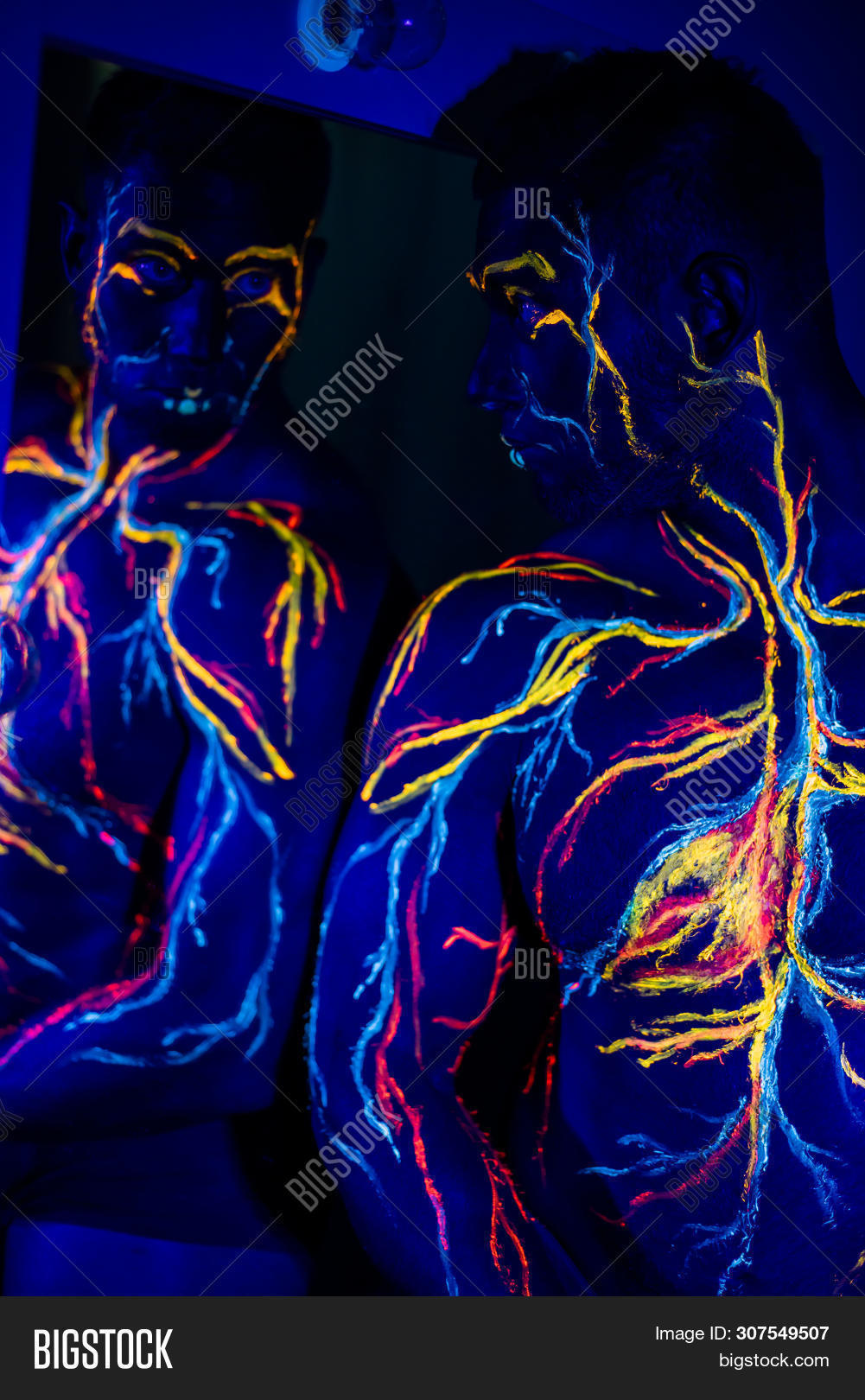 Uv Patterns Body Art Image & Photo (Free Trial) | Bigstock