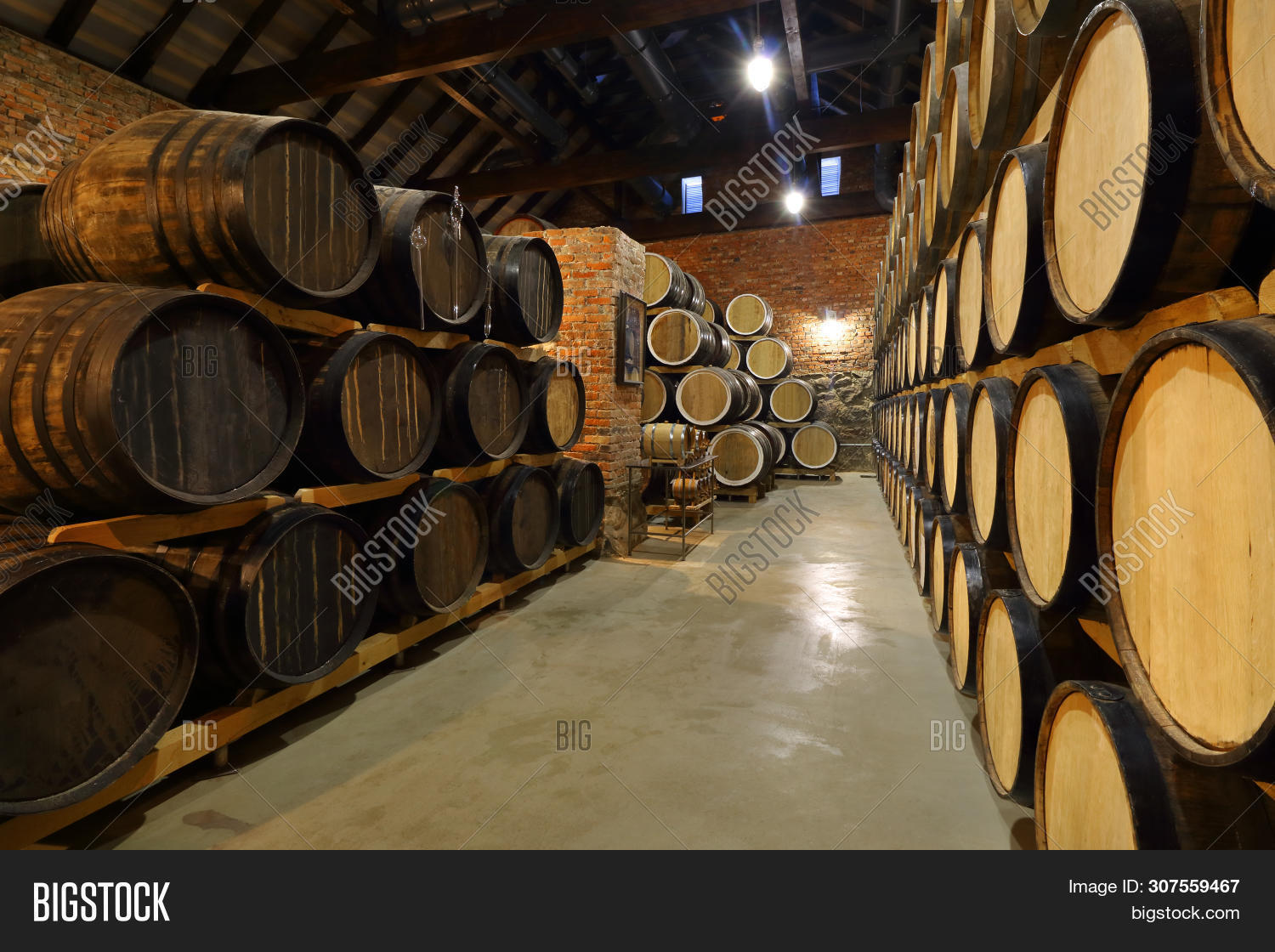 Rows Alcoholic Barrels Image & Photo (Free Trial) | Bigstock