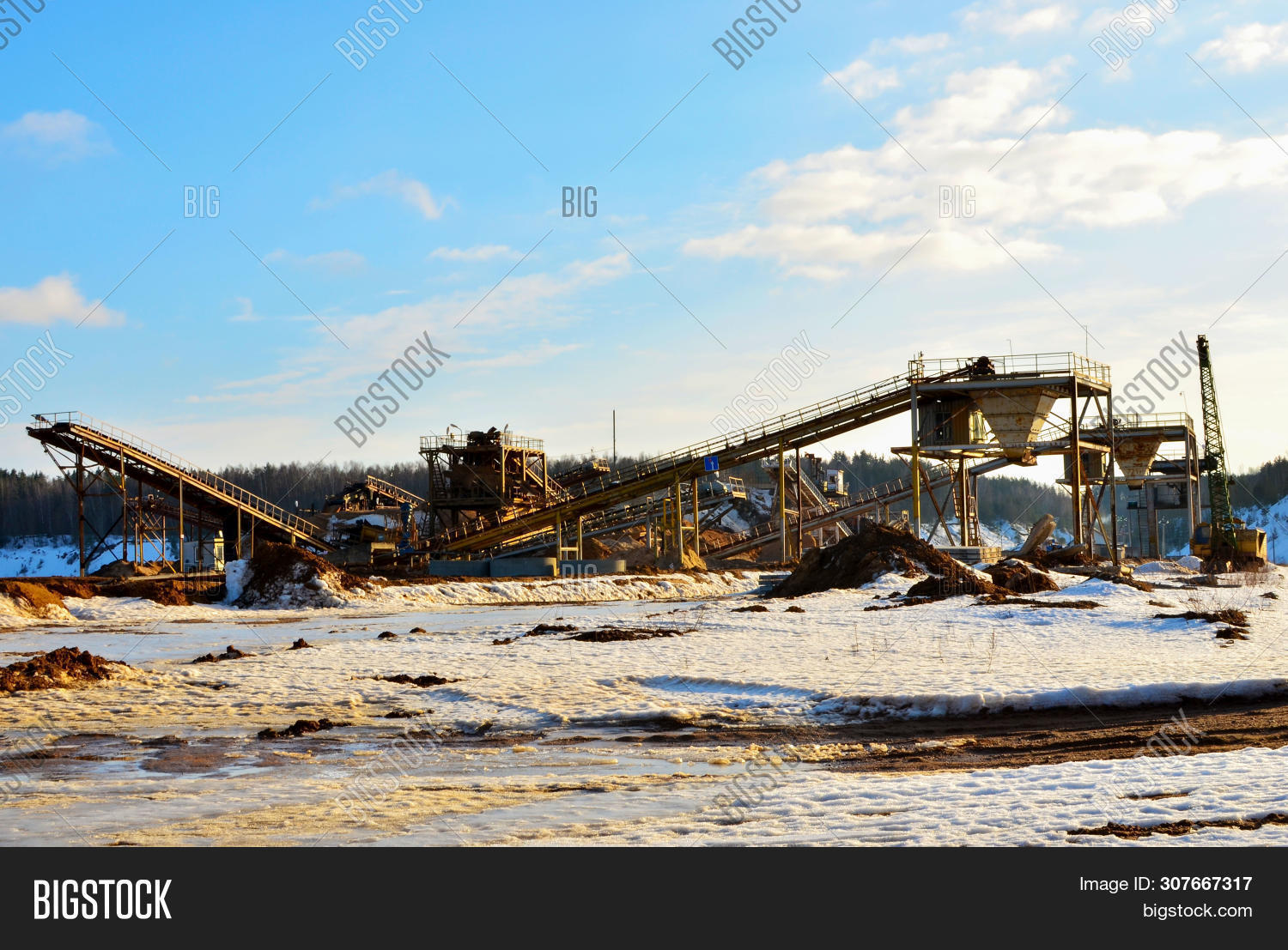 Sand Mining Winter Image & Photo (Free Trial) | Bigstock