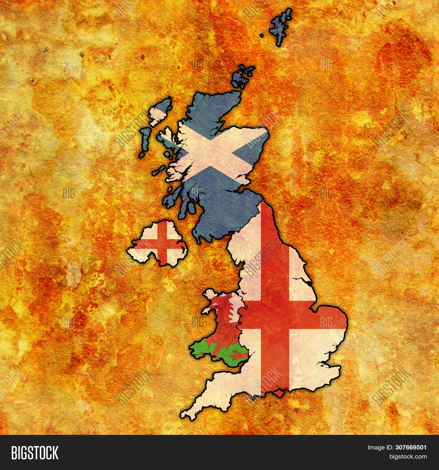 united kingdom political map