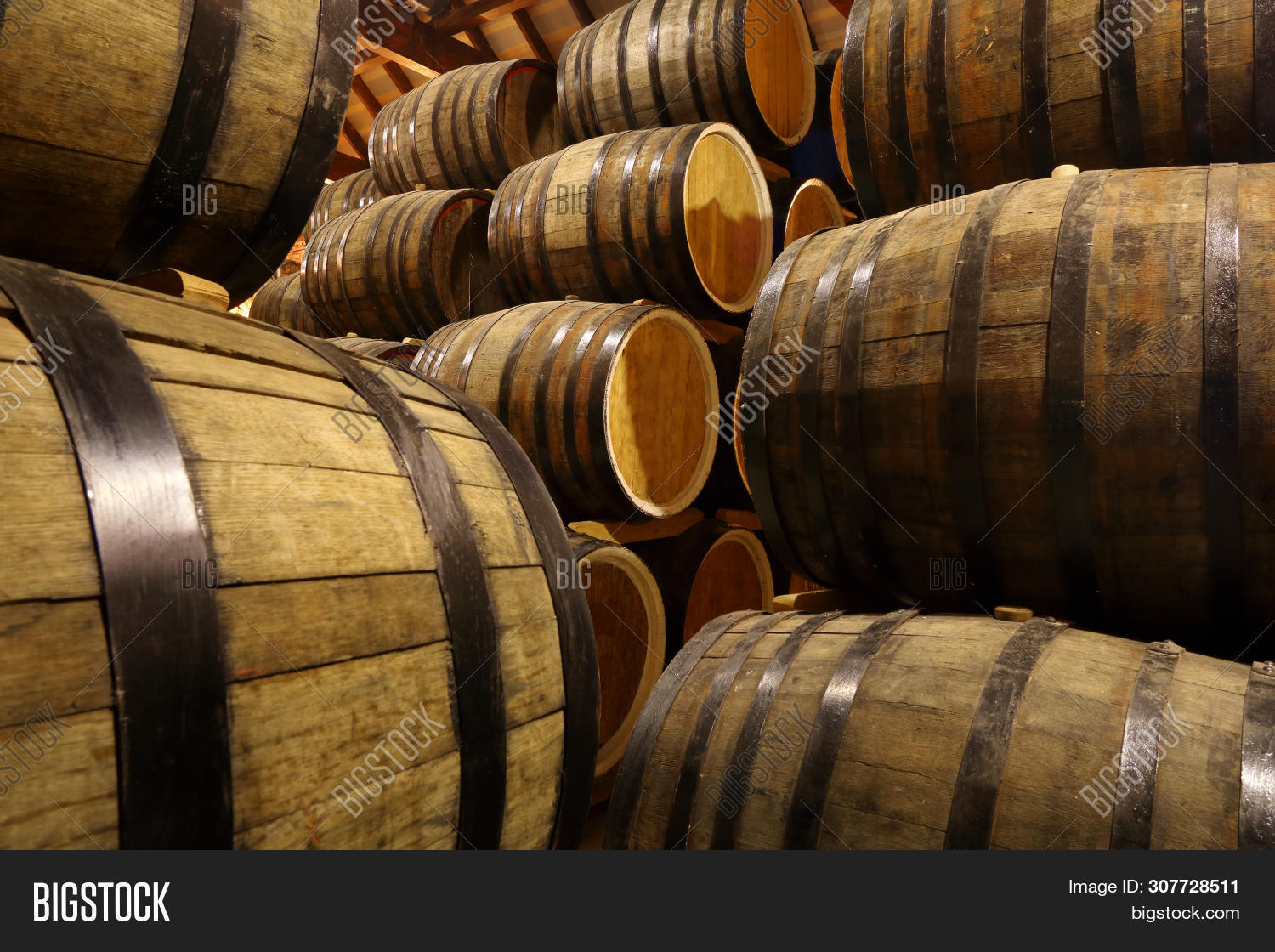 Rows Alcohol Barrels Image & Photo (Free Trial) | Bigstock