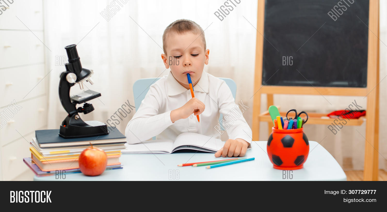 School Boy Sitting Image & Photo (Free Trial) | Bigstock