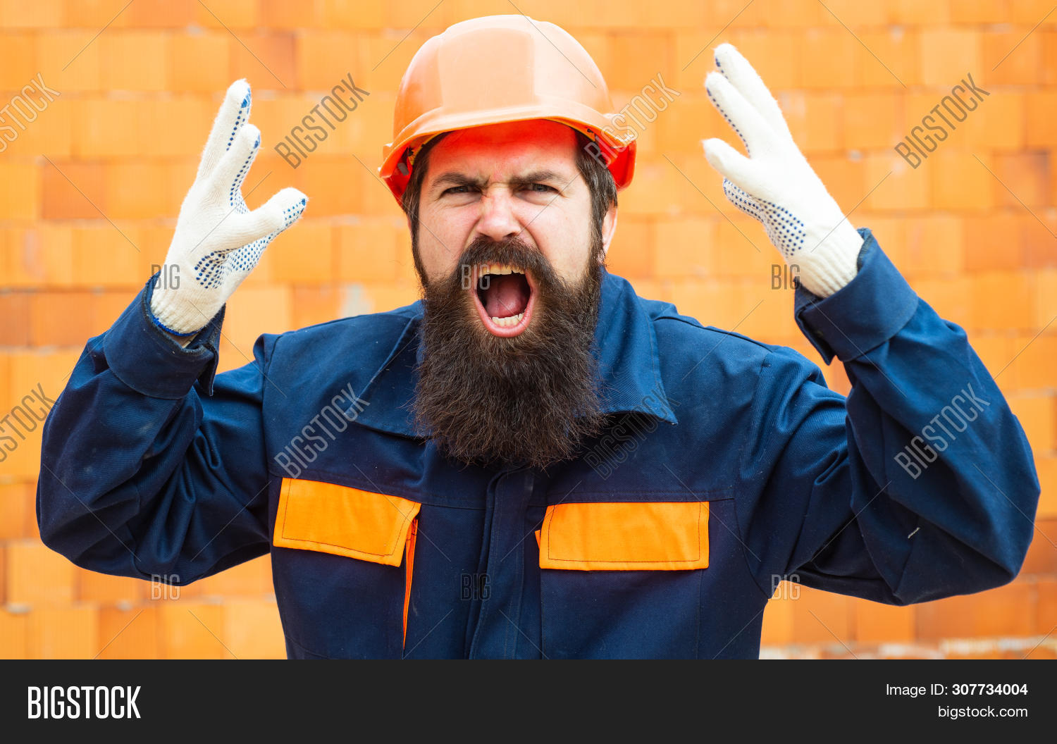 Angry Builder. Image & Photo (Free Trial) | Bigstock