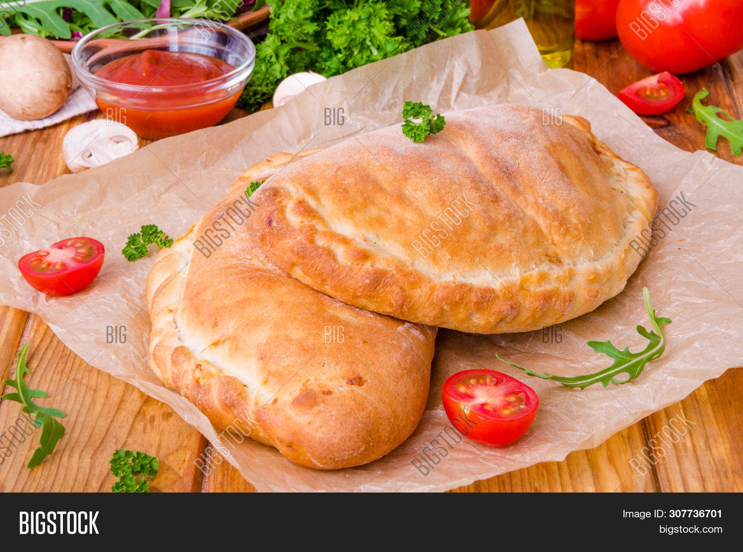 Pizza Calzone Tomato Image & Photo (Free Trial) | Bigstock