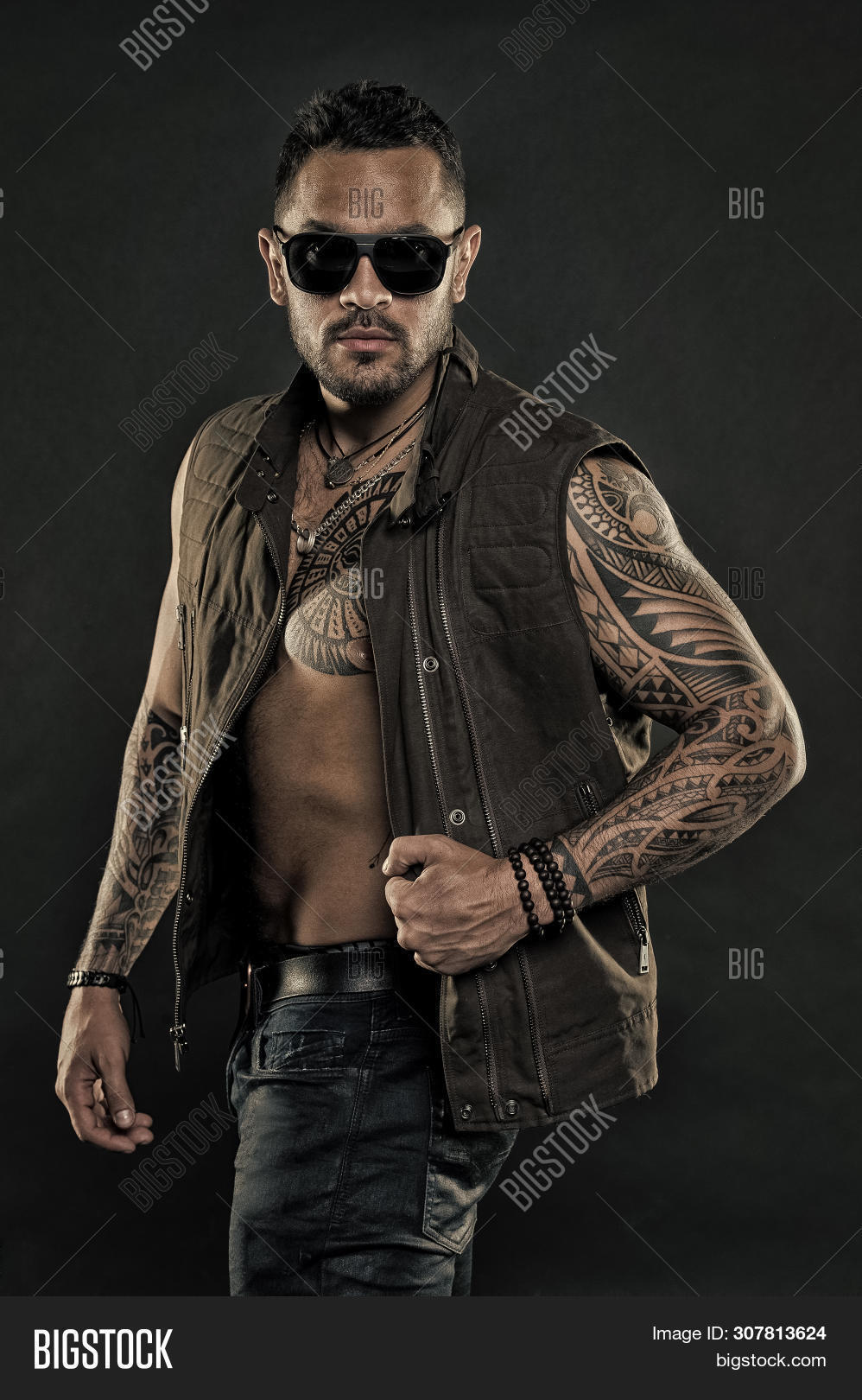 Tattoo Model Beard On Image & Photo (Free Trial) | Bigstock