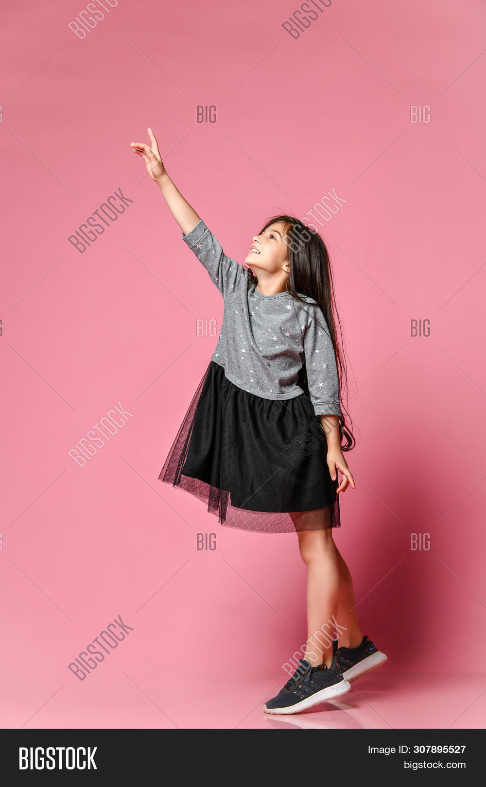 Little Girl Standing Image & Photo (Free Trial) | Bigstock