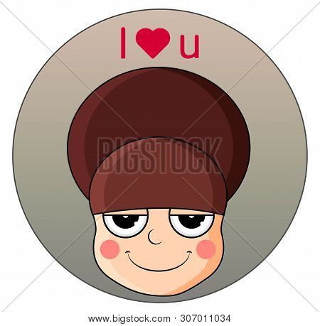 Head Cute Girl Heart Vector & Photo (Free Trial) | Bigstock