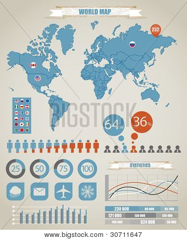 Infographics. Earth Vector & Photo (Free Trial) | Bigstock