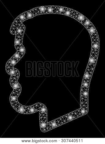 Glossy Mesh Facial Vector & Photo (Free Trial) | Bigstock