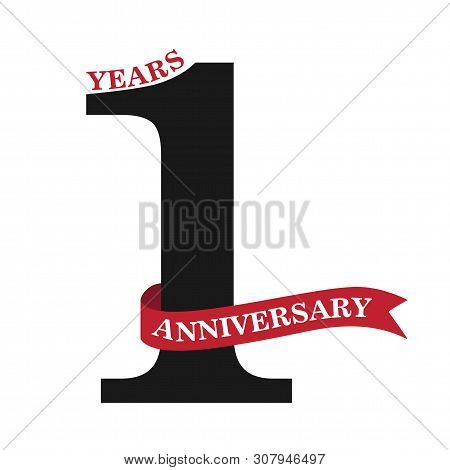 1 Year Anniversary Vector & Photo (Free Trial) | Bigstock