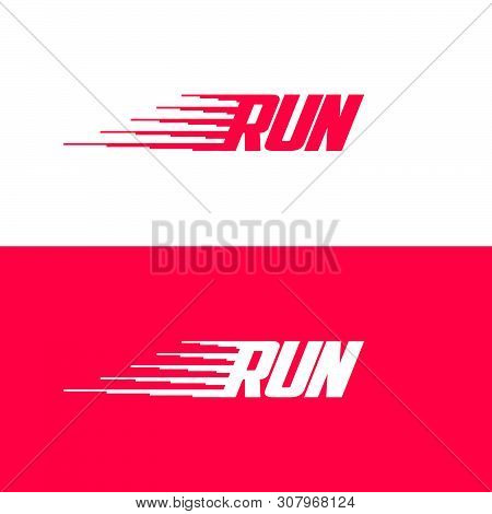 Run Logo. Dynamic Vector & Photo (Free Trial) | Bigstock
