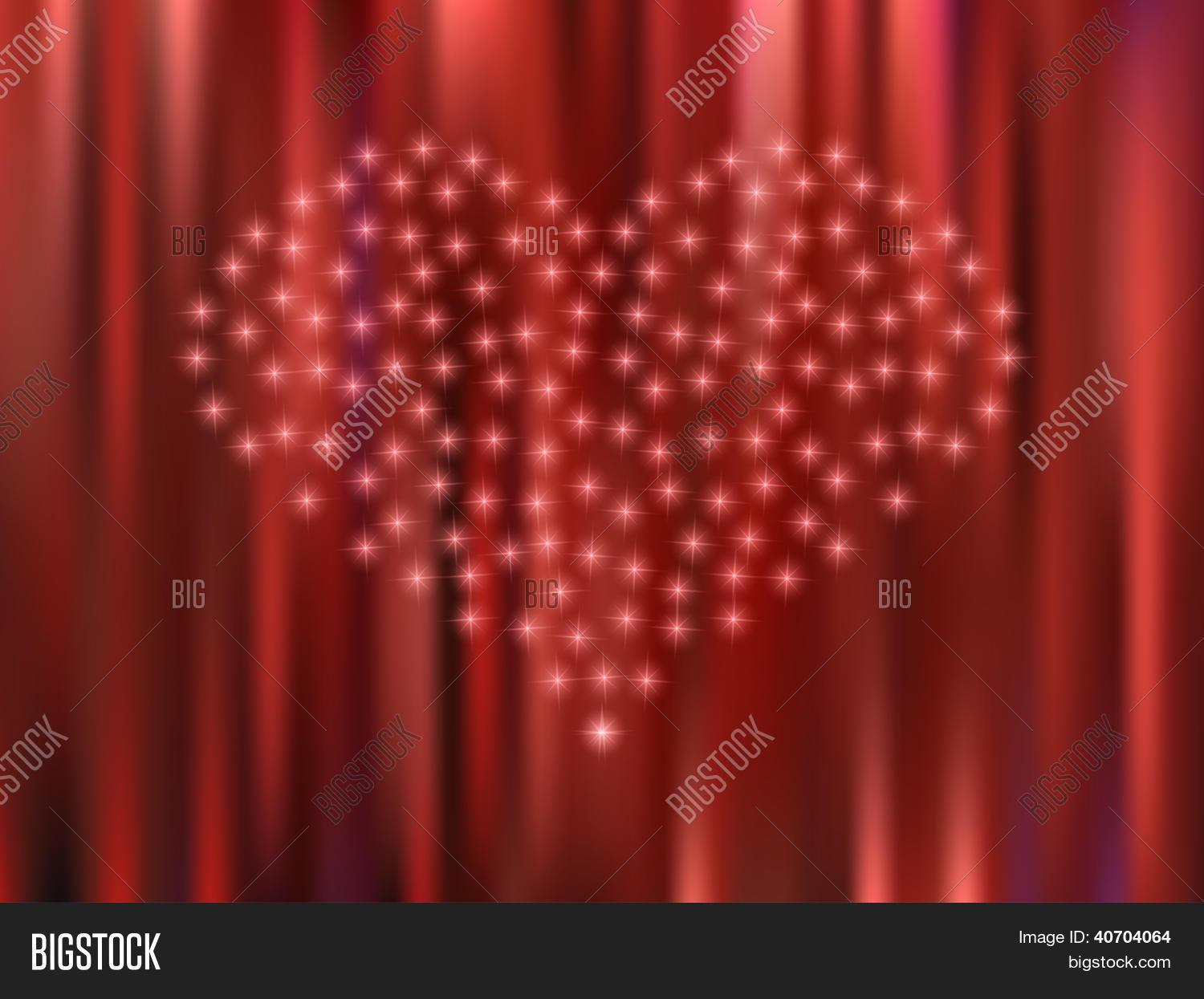 Heart Stars On Red Vector & Photo (Free Trial) | Bigstock
