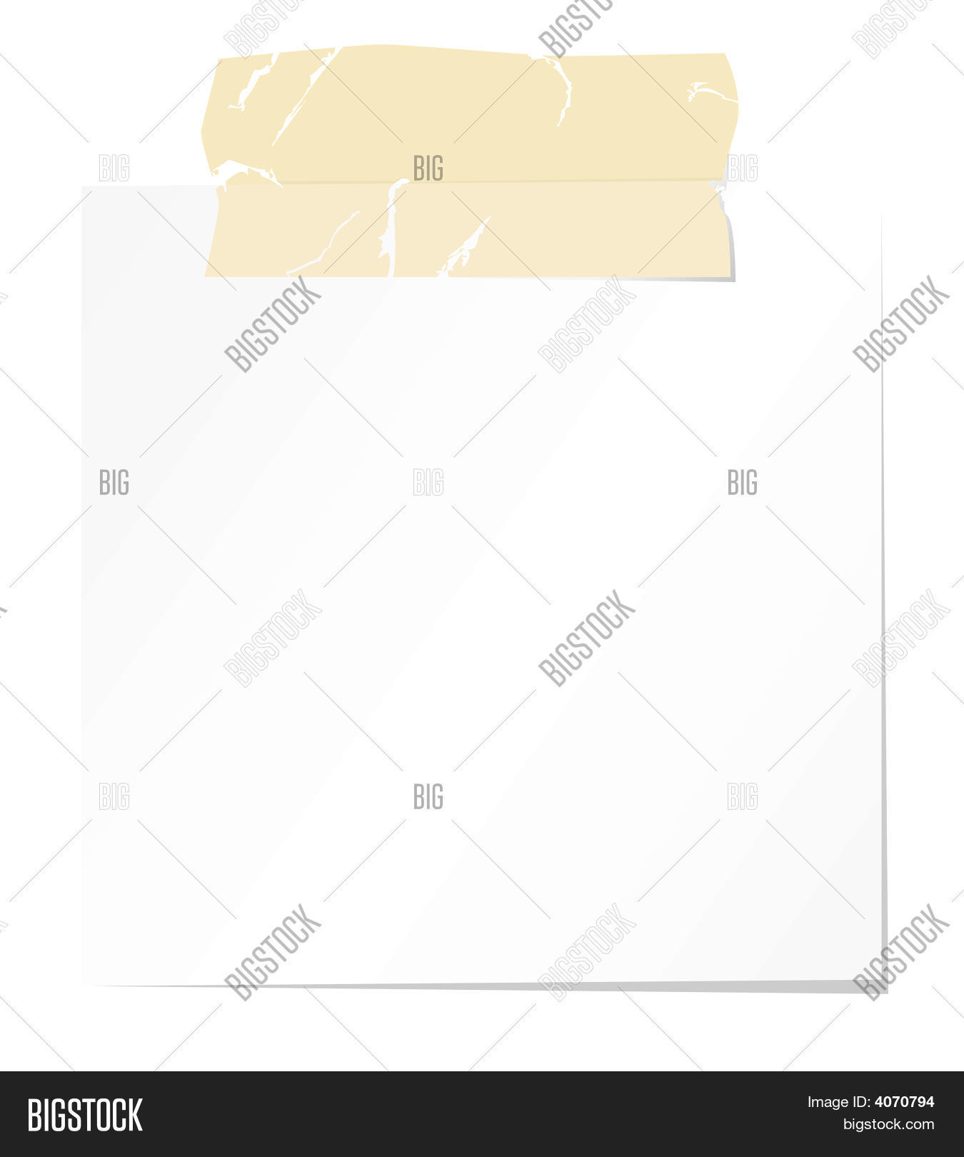 Blank Note Paper Vector & Photo (Free Trial) | Bigstock