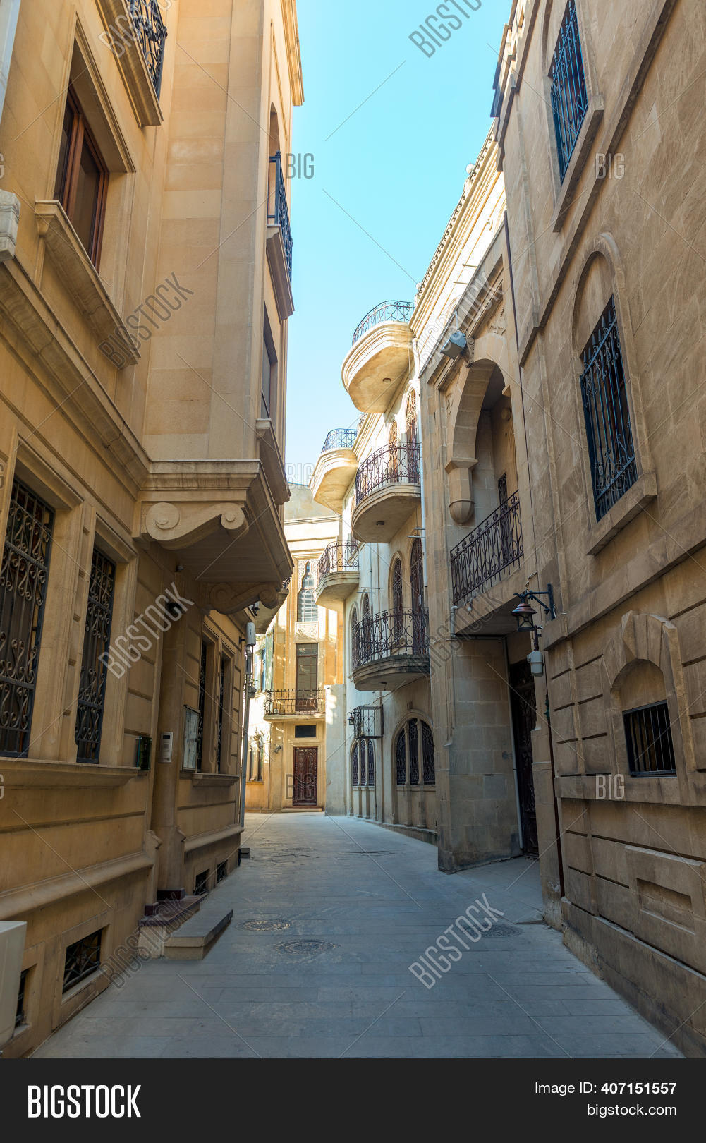 Empty Street Old City Image & Photo (Free Trial) | Bigstock