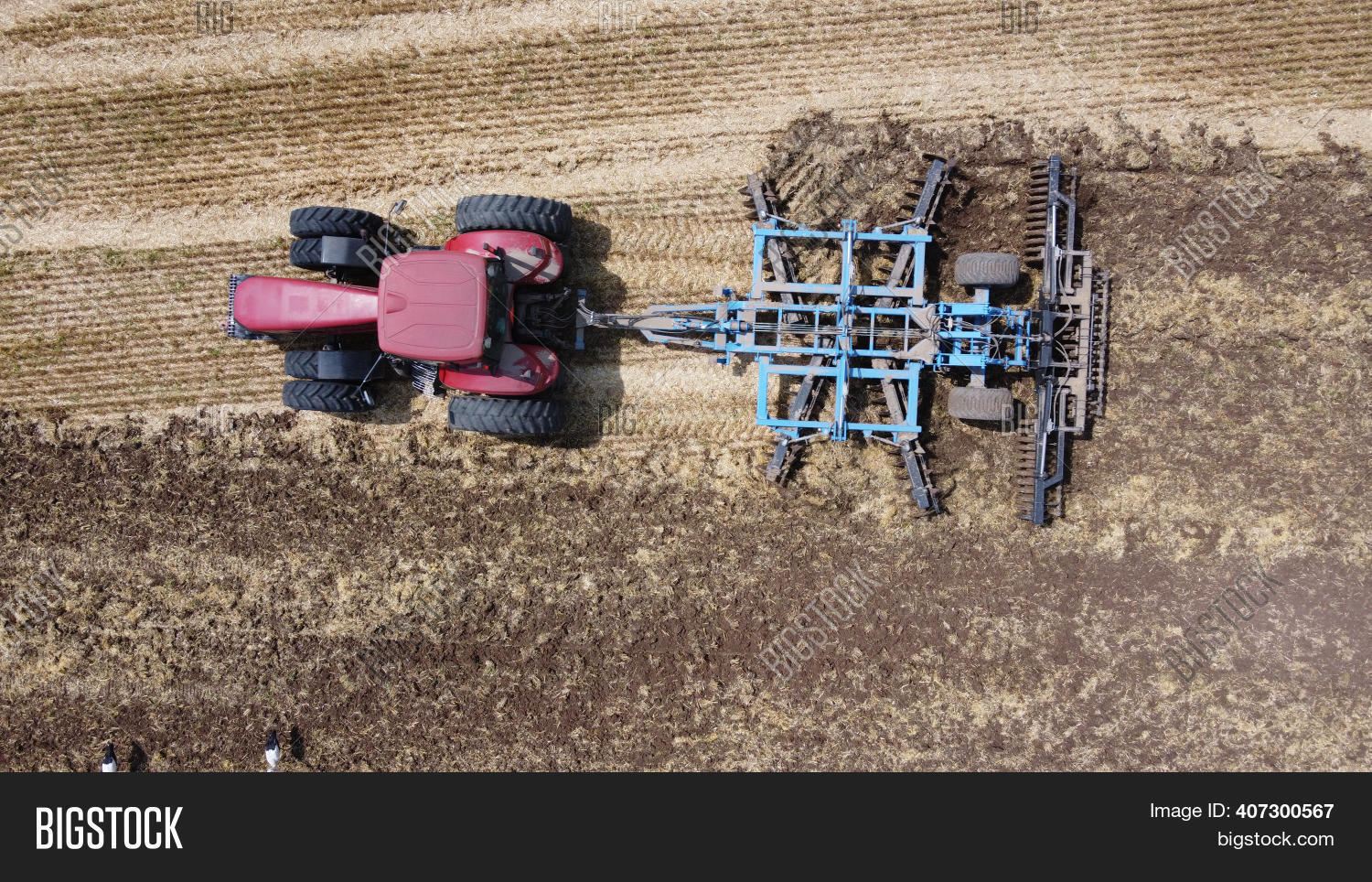 Aerial View Tractor Image & Photo (Free Trial) | Bigstock