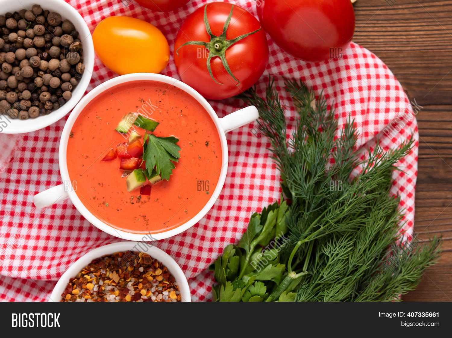 Traditional Gazpacho Image & Photo (Free Trial) | Bigstock