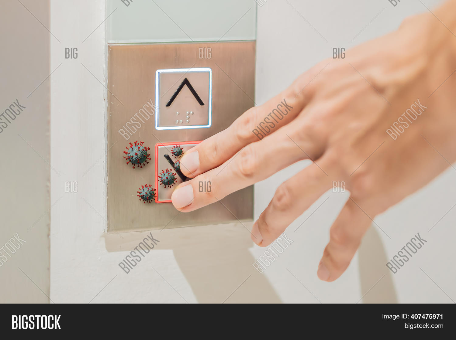 Hand Finger Press Image & Photo (Free Trial) | Bigstock