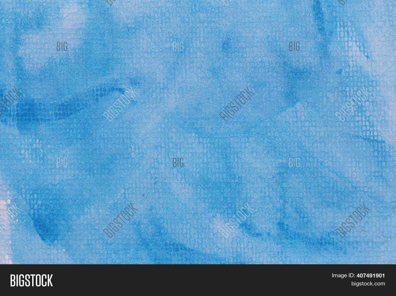 Blue Watercolor On Art Image & Photo (Free Trial) | Bigstock