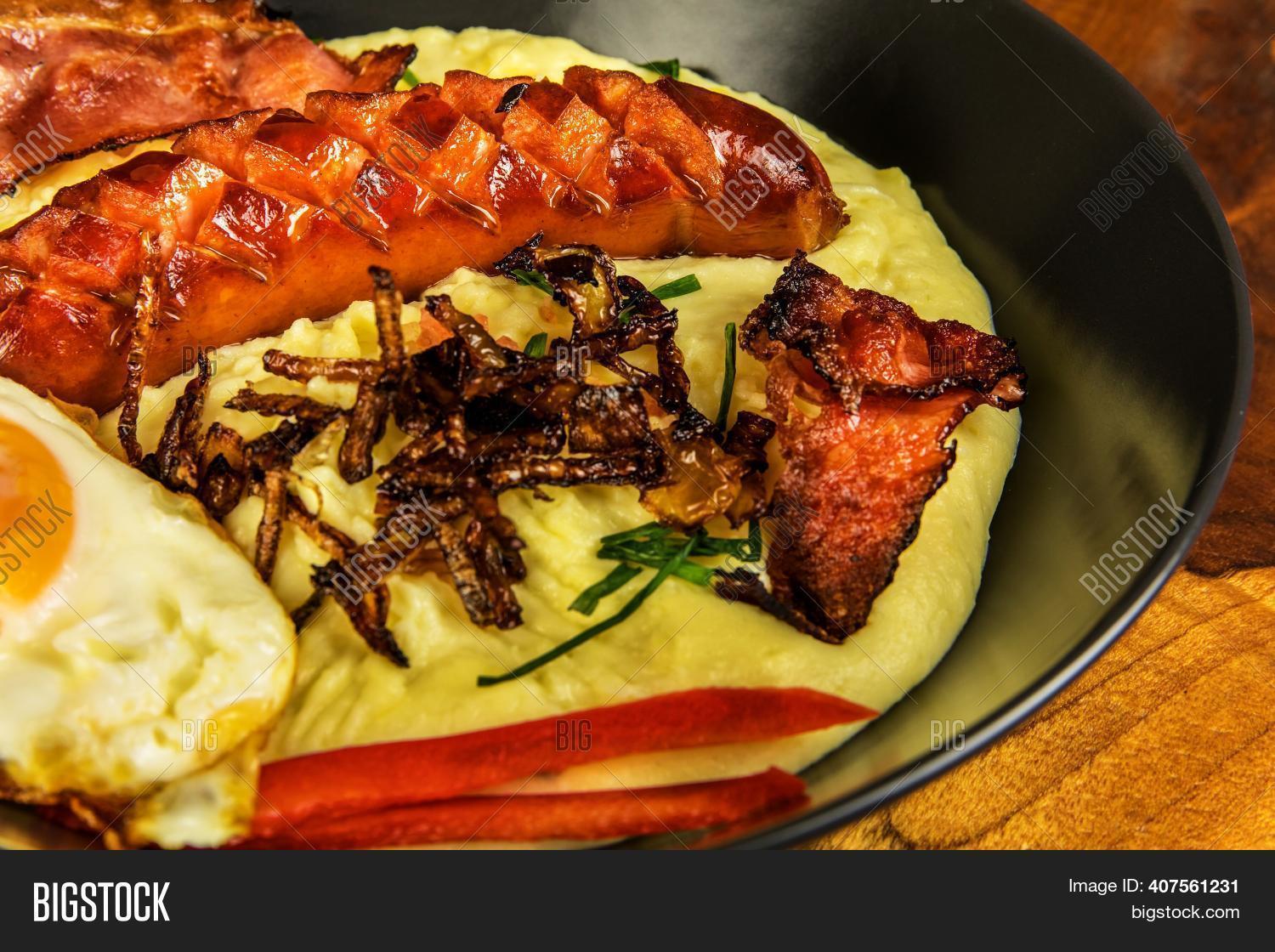 Pork Sausages Mashed Image & Photo (Free Trial) | Bigstock