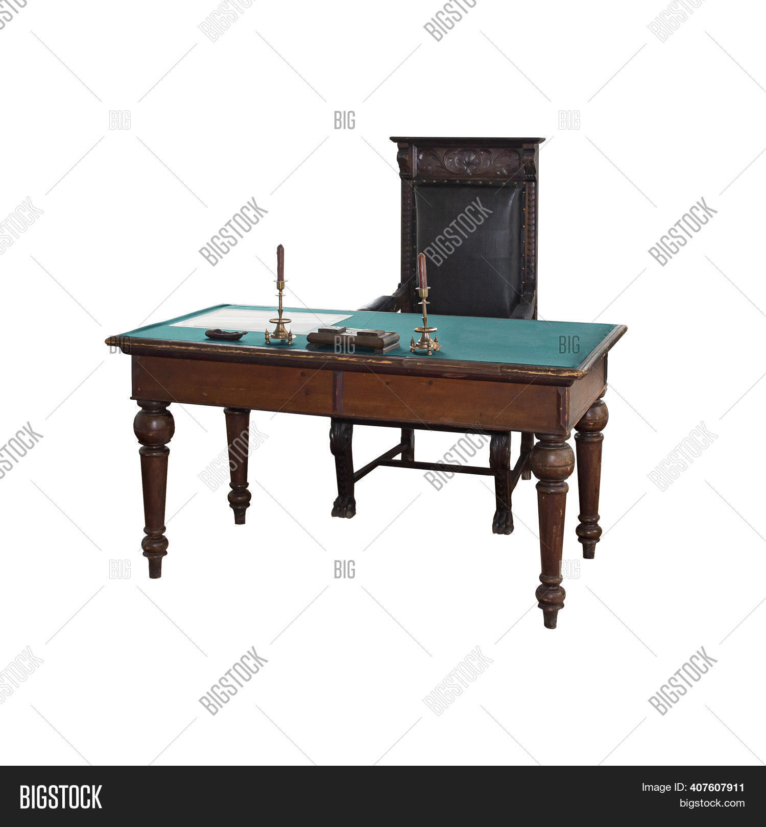 Vintage Office Table Image & Photo (Free Trial) | Bigstock