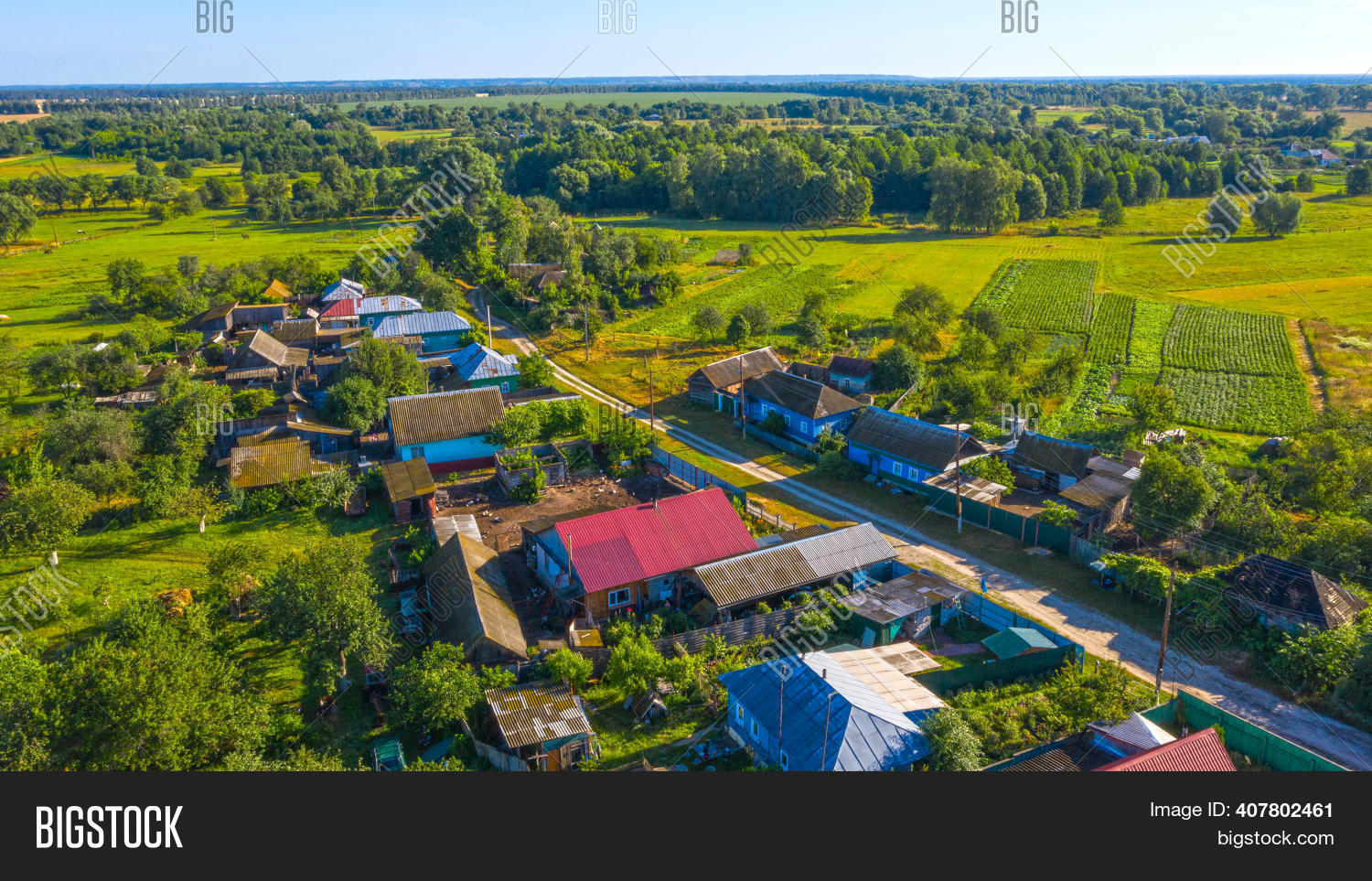 Aerial View Rural Image & Photo (Free Trial) | Bigstock