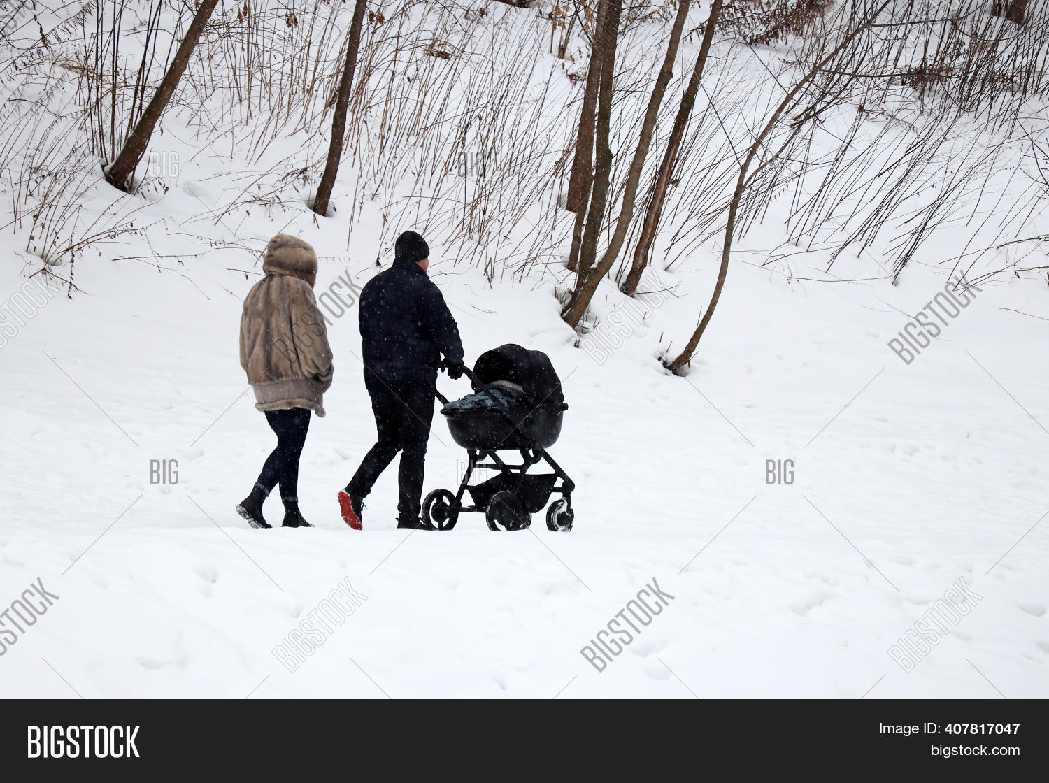 Couple Baby Stroller Image & Photo (Free Trial) | Bigstock