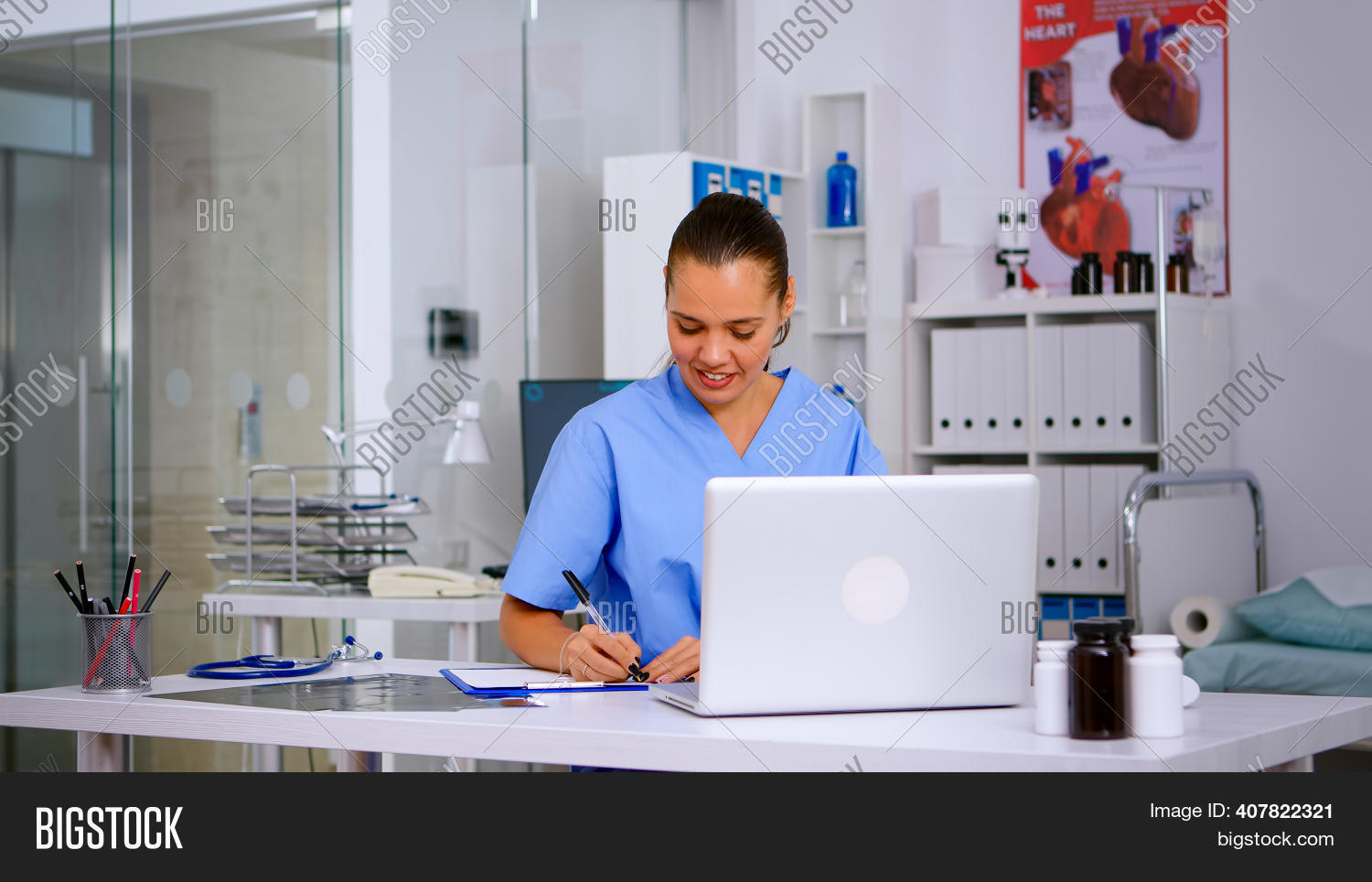 Nurse Taking Notes On Image & Photo (Free Trial) | Bigstock