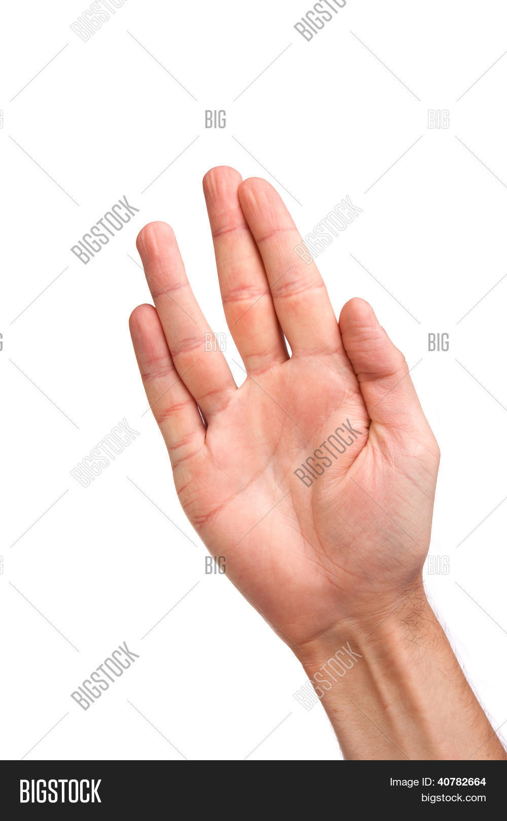 Male Palm Hand Vulcan Image & Photo (Free Trial) | Bigstock