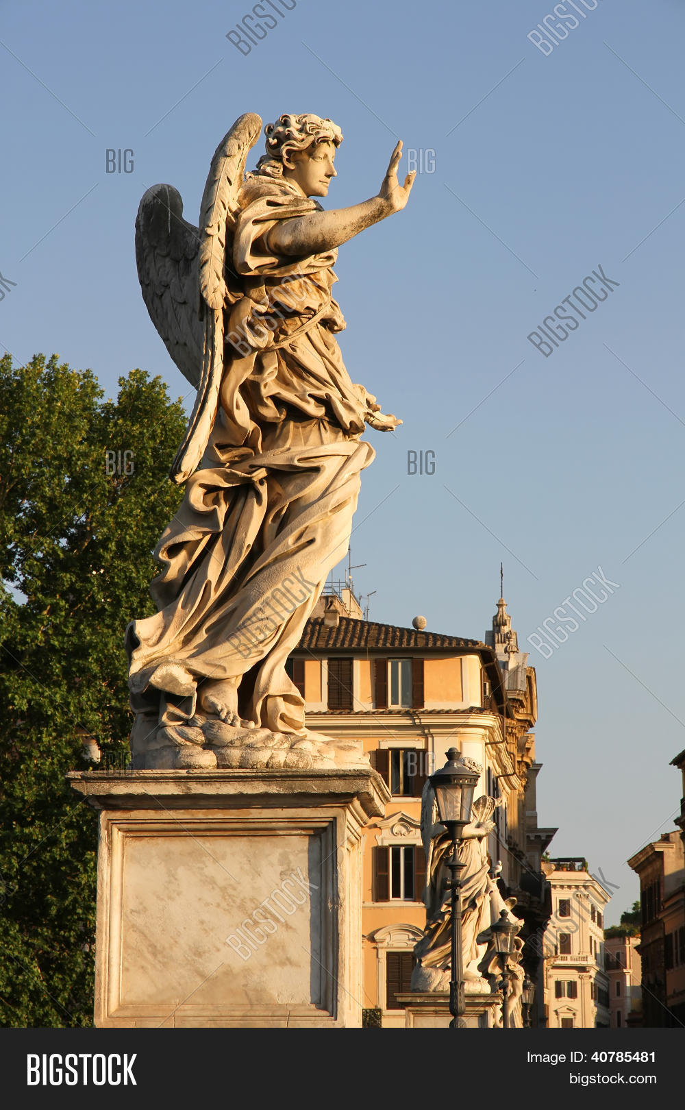 Statues On Ponte Sant Image & Photo (Free Trial) | Bigstock